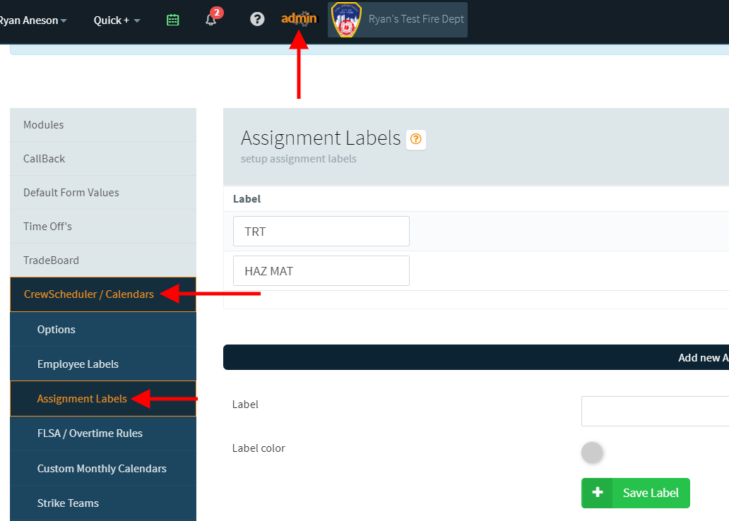 Assignment Labels